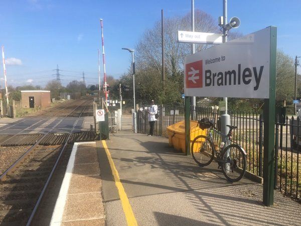 Map of Bramley (Hampshire) station