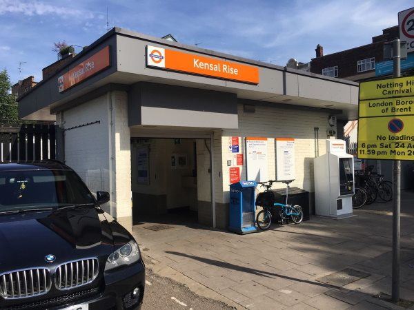 Map of Kensal Rise station, London