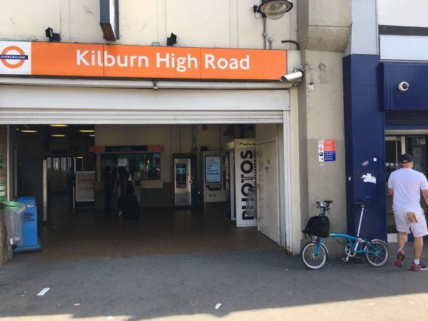 Map of Kilburn High Road station, London