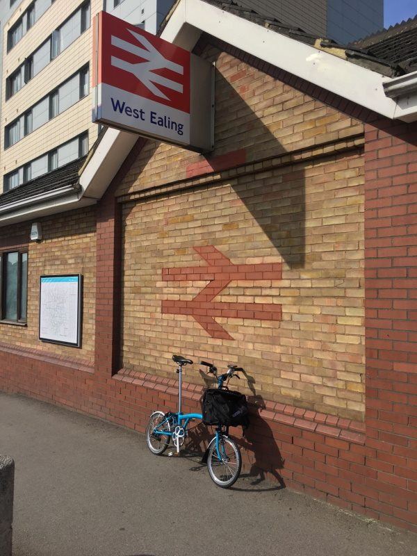 Map of West Ealing station, London